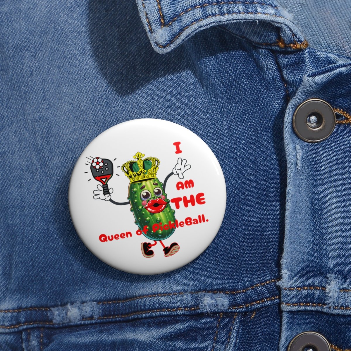Pickle Ball, Custom Pin Buttons
